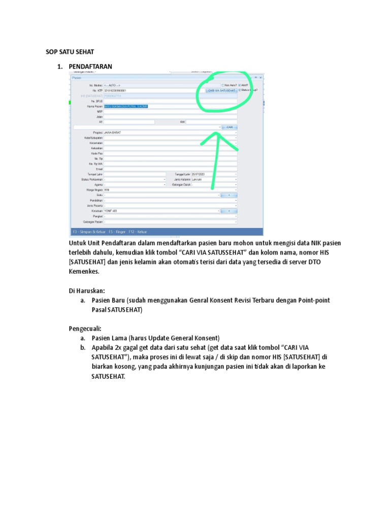 Sop Satu Sehat | PDF