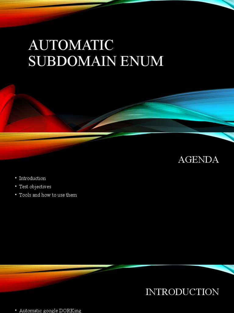 Automatic Subdomain Enum | PDF | Domain Name System | Internet Architecture