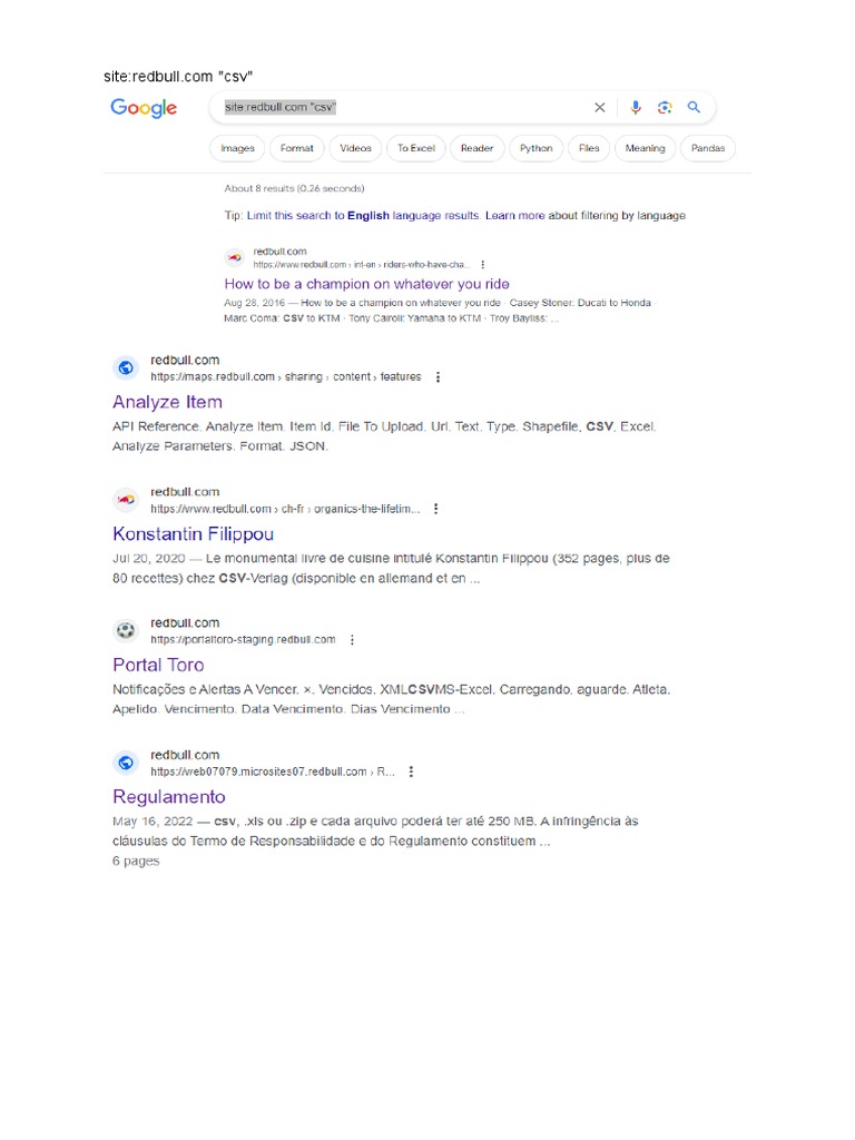 Redbull - Google Dorking | PDF