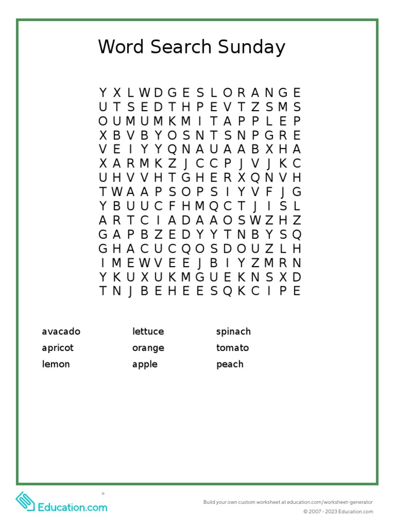 Word Search | PDF