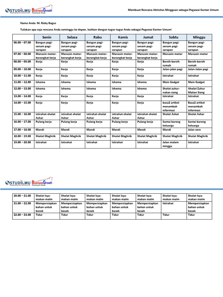 UNJUK KETERAMPILAN - M. Rizky Bagus | PDF