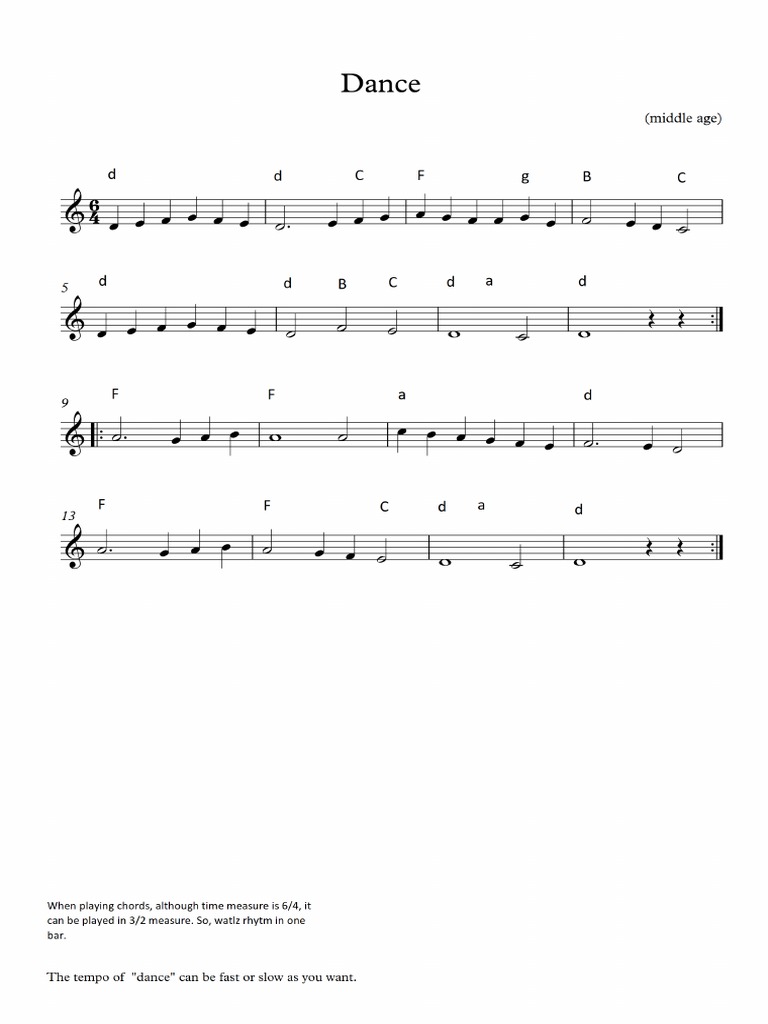 Dance - Chords | PDF