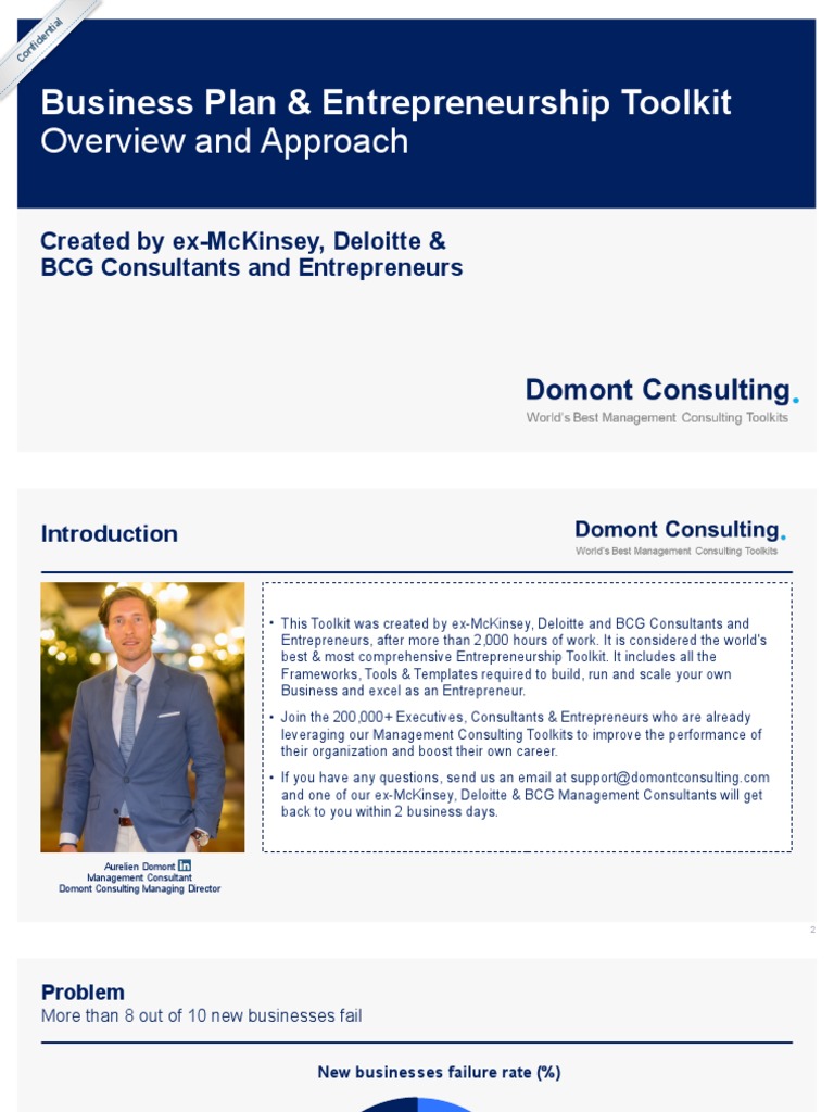 Business Plan and Entrepreneurship Toolkit - Overview and Approach ...