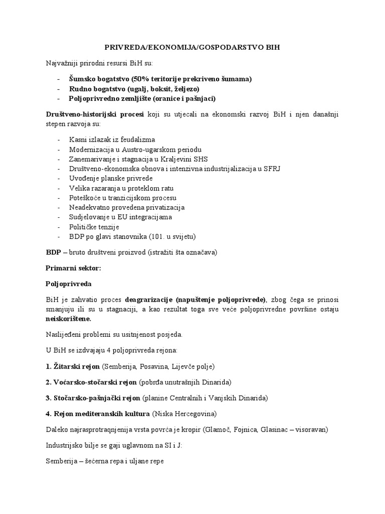PRIVREDA Ix | PDF