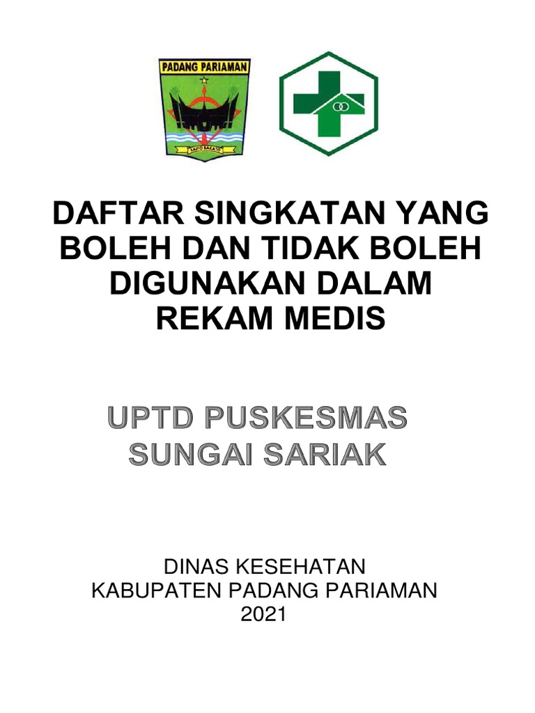 Daftar Singkatan Yang Boleh Dan Tidak Boleh Di Pakai | PDF