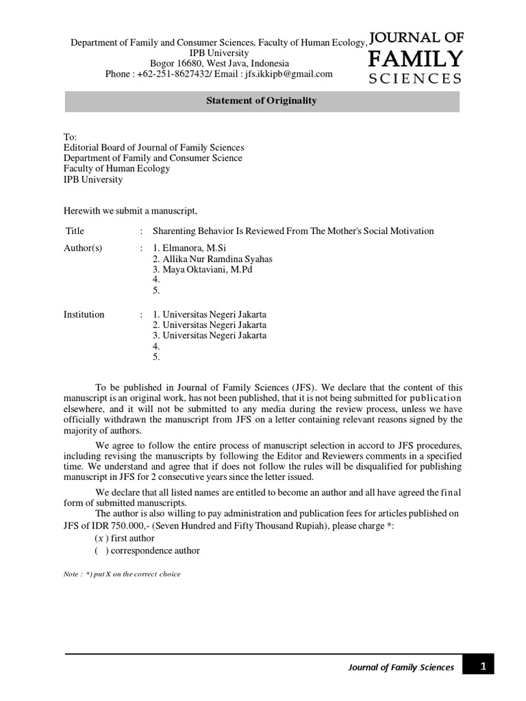 Statement of Originality | PDF