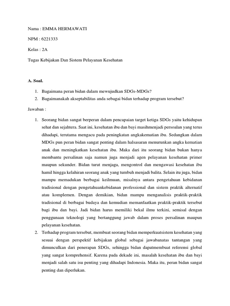 2a - Emma Hermawati - 6221333 - Tugas Individu 1 Des 2022 | PDF