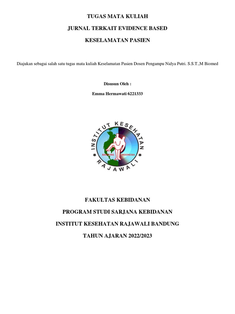 2a - Emma Hermawati - Tugas Keselamatan Pasien | PDF