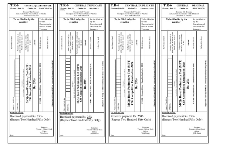 MPT Challan Form 2024 PDF | PDF | Hm Treasury | Money