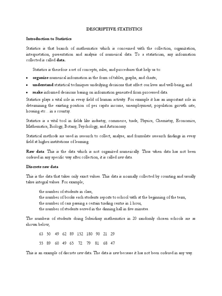 Statistics Book | PDF