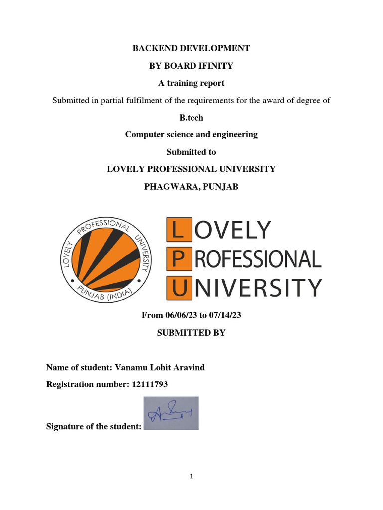 FINAL Summer Training Report | PDF | Websites | Java Script