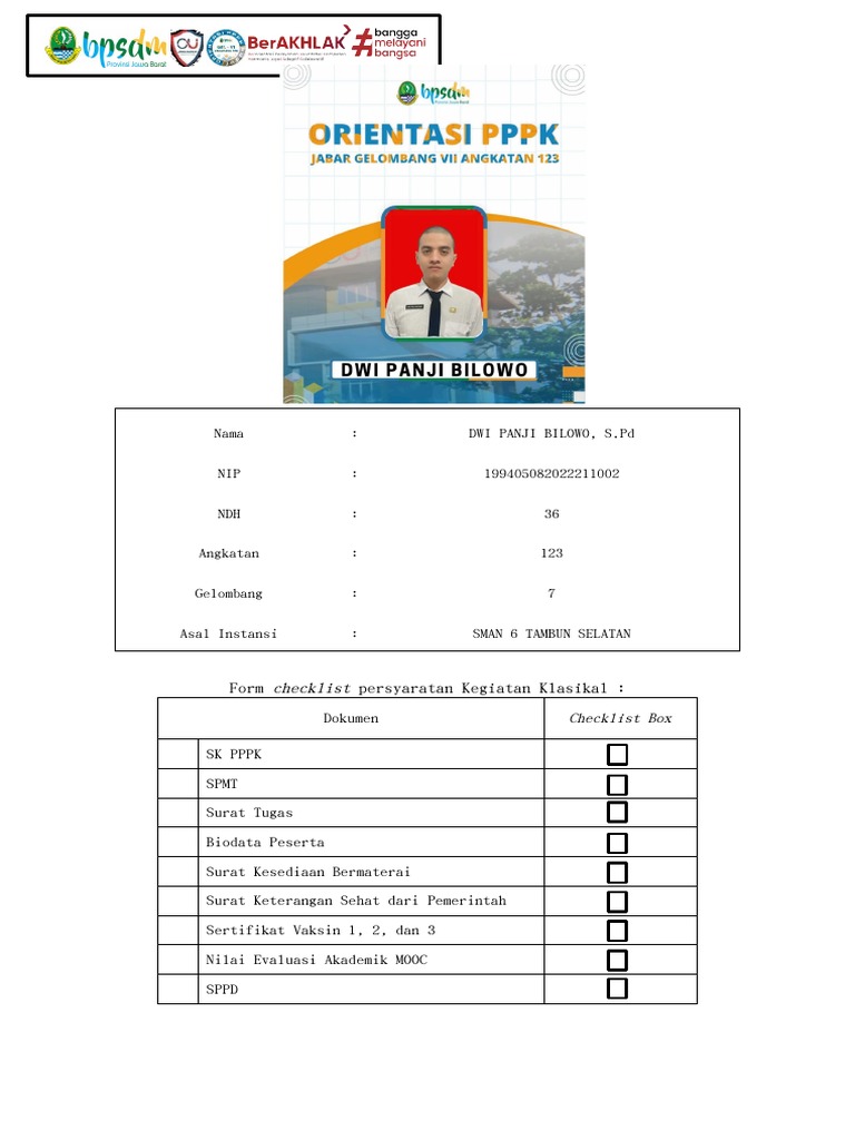 Cover Orientasi Pppk Pdf