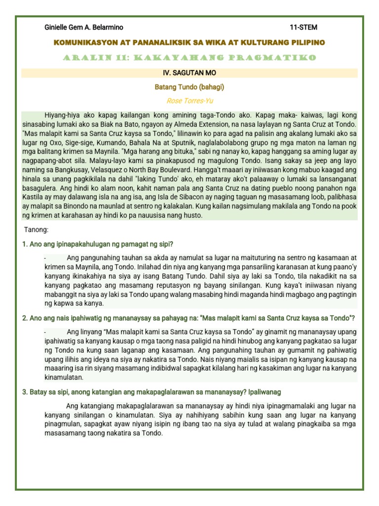 Modyul 11 - G11-STEM | PDF