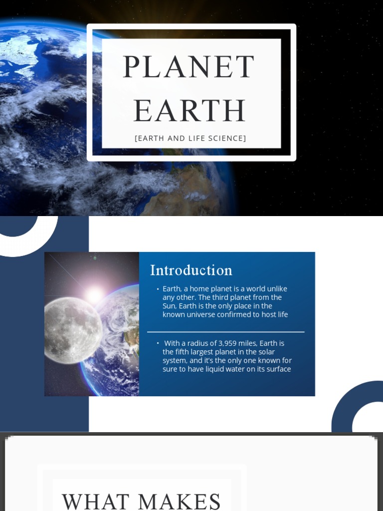 Planet Earth and Earth's Subsystem Presentation | PDF | Earth Sciences ...