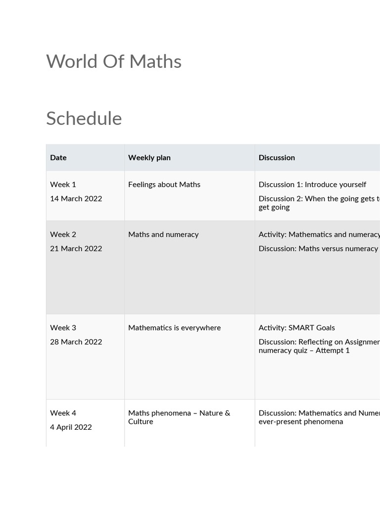 World of Maths | PDF | Mathematics | Behavior Modification