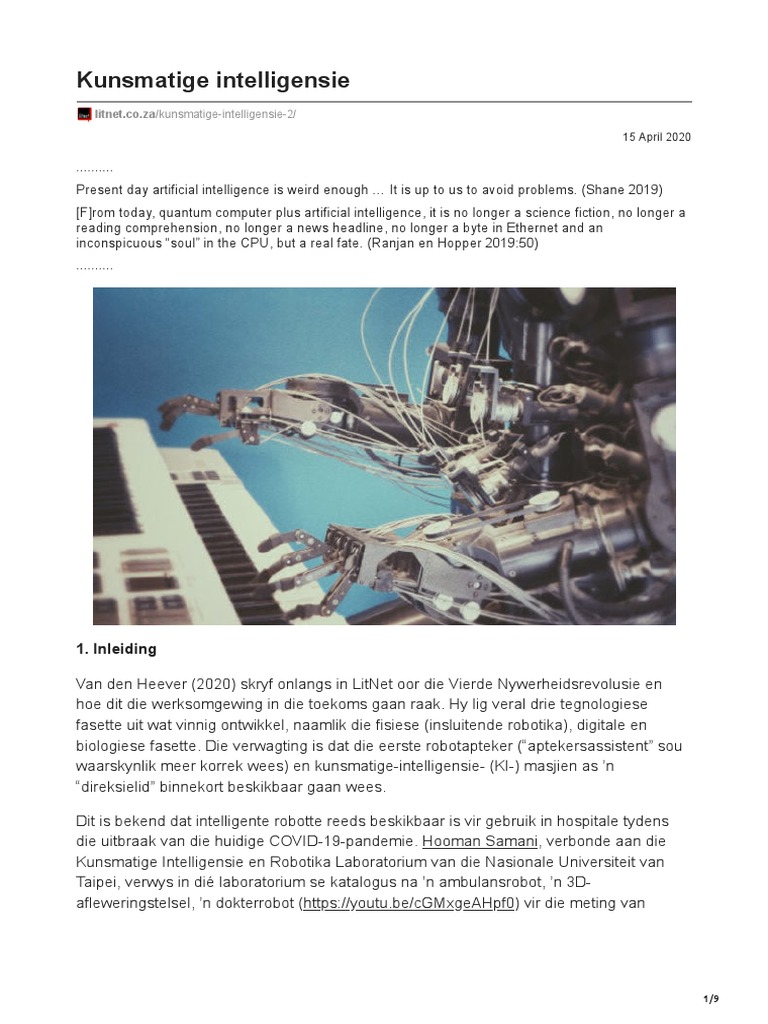 Litnet - Co.za-Kunsmatige Intelligensie | PDF | Artificial Intelligence ...
