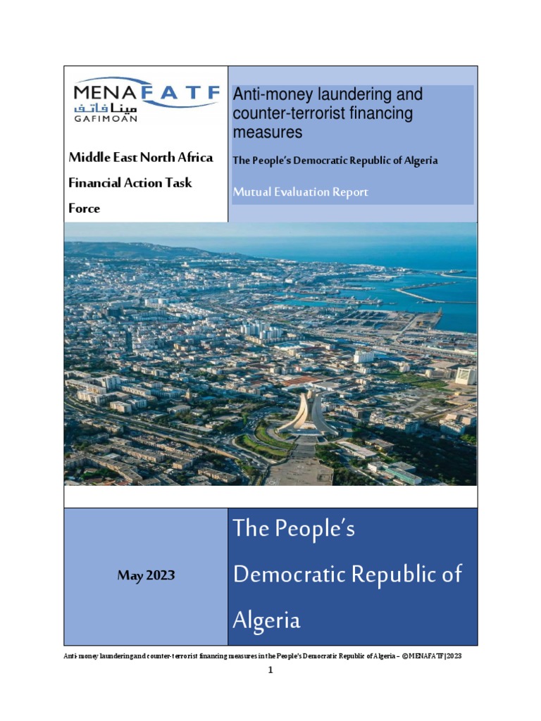 Mutual Evaluation Report of Algeria (Eng) | PDF | Money Laundering ...