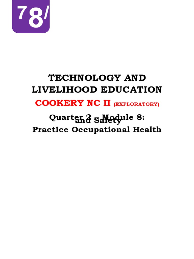 Cookery Explo Module 8 | PDF | Kitchen | Knife