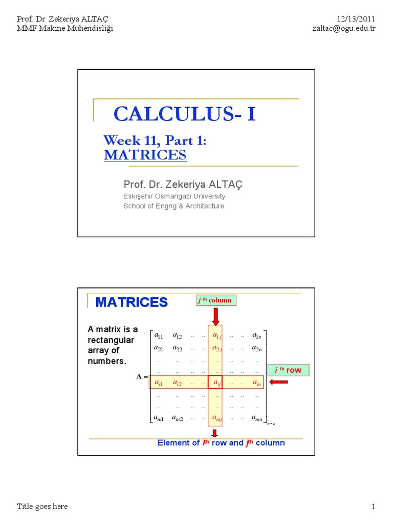 26 Matrices | PDF | Matrix (Mathematics) | Mathematical Concepts