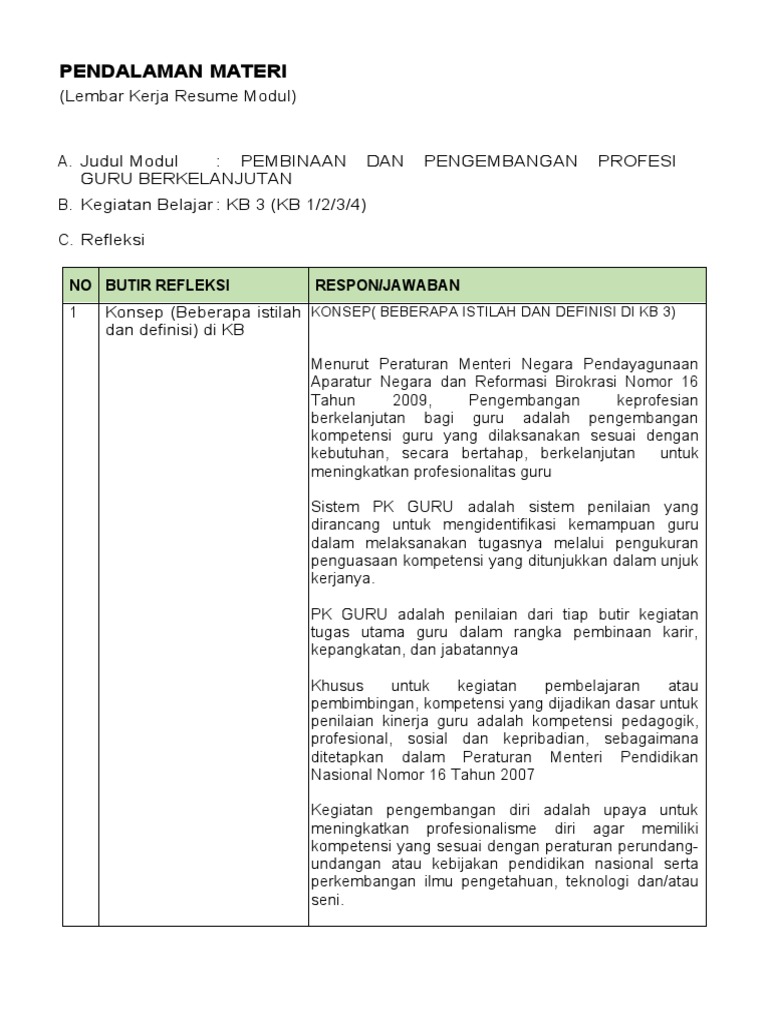 LK - Resume KB 3 | PDF