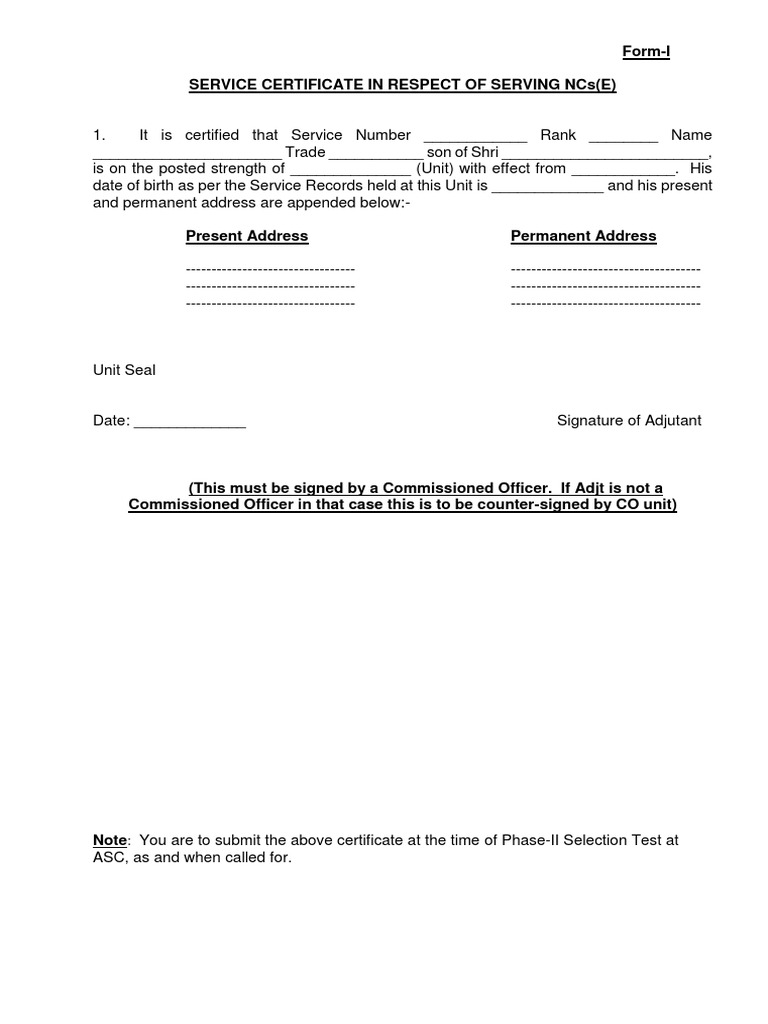 Form 1 PDF
