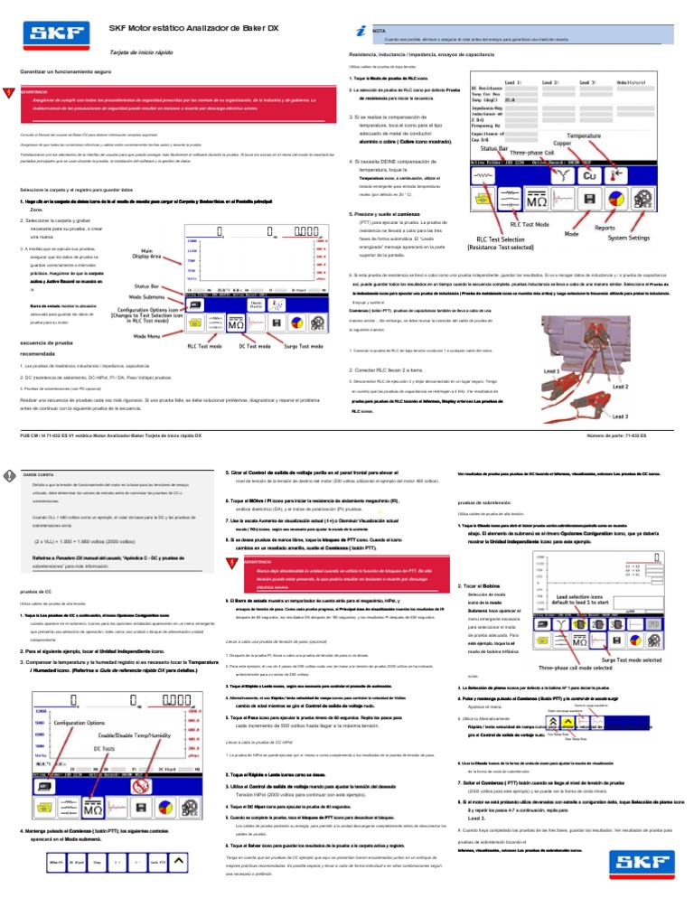 Manual Rapido Baker | PDF | Resistencia Eléctrica y Conductancia ...