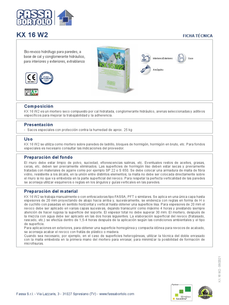 KX 16 W2 Bio-Revoco Hidrófugo para Paredes | Descargar gratis PDF ...