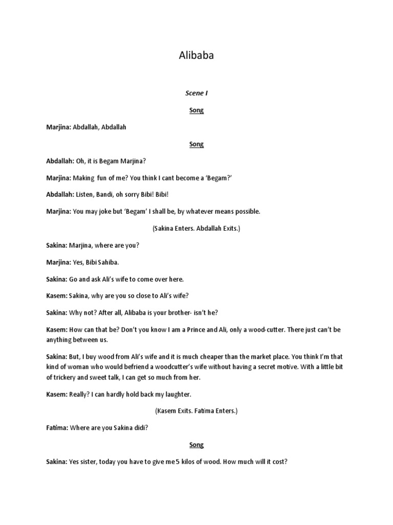 Alibaba - Script | PDF