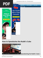 PLL Algorithm Rubik's Cube | PDF | Volume | Recreational Mathematics