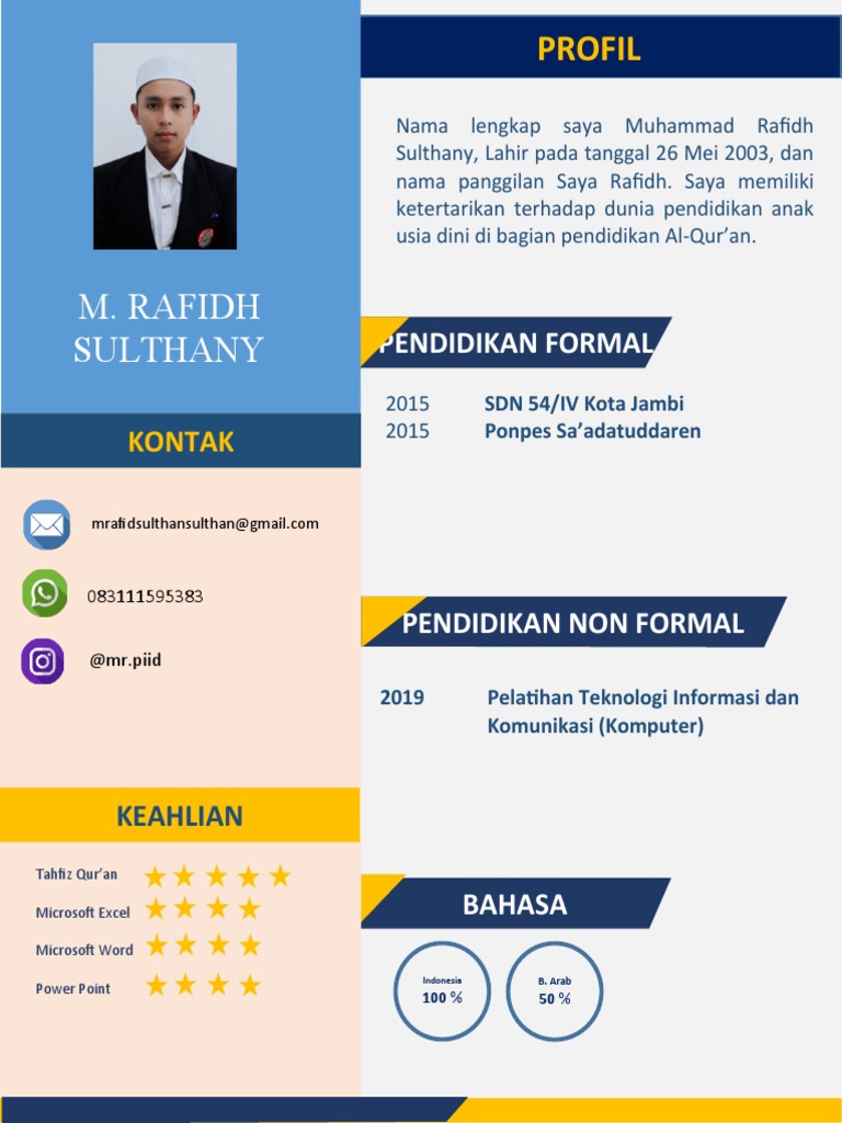 Contoh CV 1 | PDF