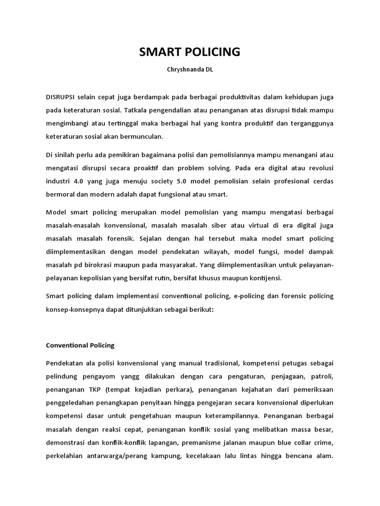 Smart Policing | PDF