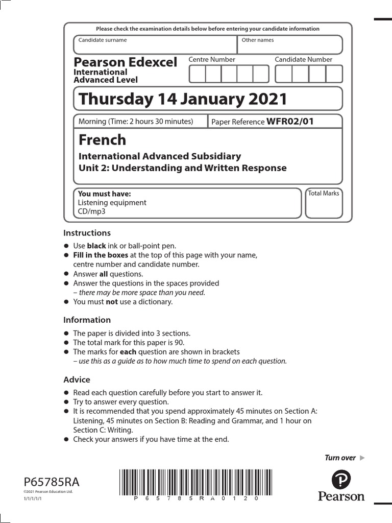 French 2021 Janqp | PDF