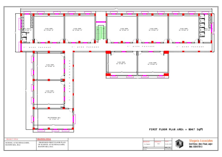 Proposed First Floor Plan-R1 | PDF | Technical Drawing