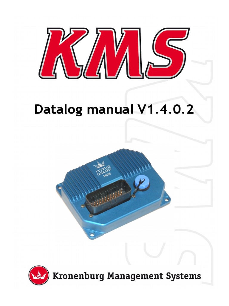 KMS Datalog Manual V1.4.0.2 | PDF | Throttle | Engines