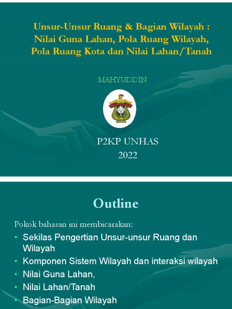 Unsur-Unsur Ruang Bagian Wilayah-2022-Mahyuddin-04 | PDF