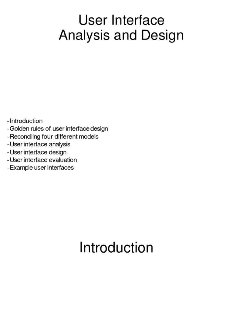 Lecture 02 - User Interface Design | PDF | Graphical User Interfaces | Usability