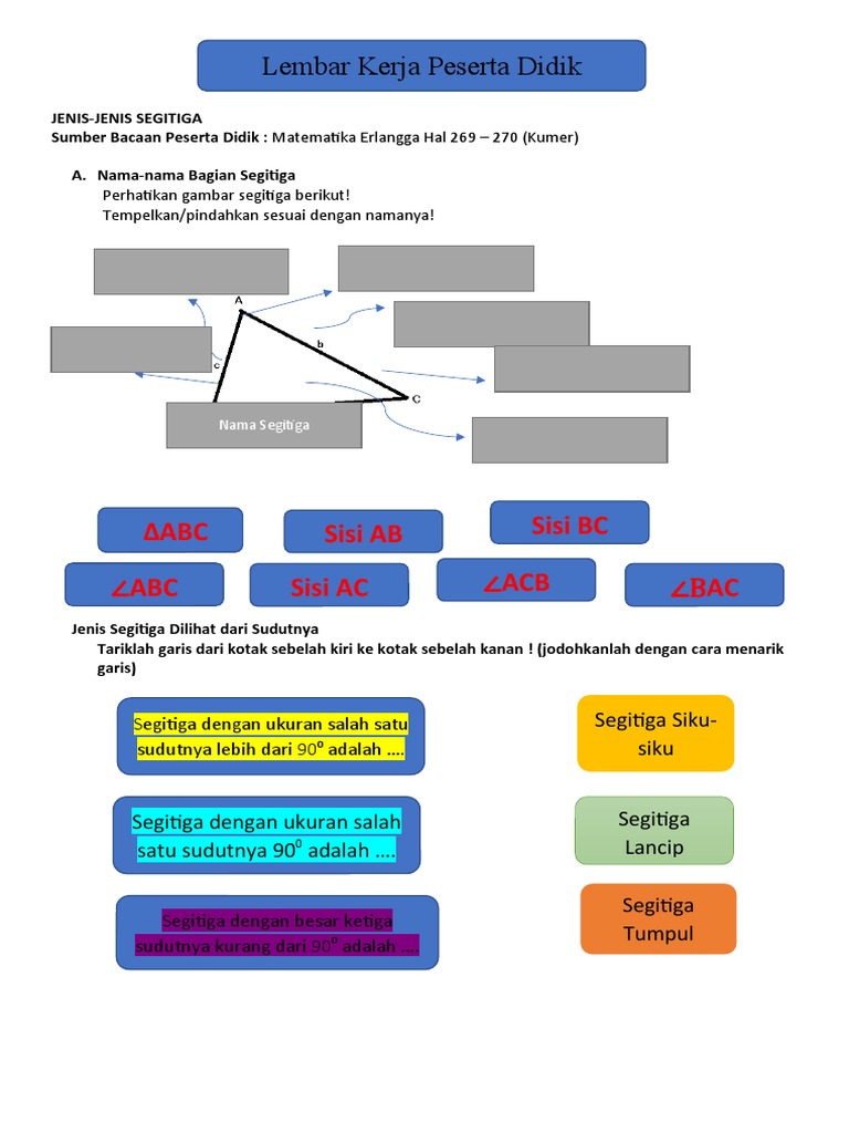 Jenis-Jenis Segitiga dalam Matematika | PDF | Griya & Taman