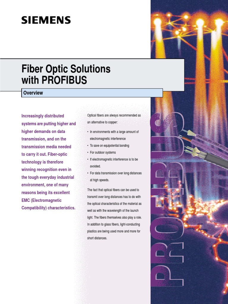 Profibus over fiber optic | PDF | Network Topology | Optical Fiber