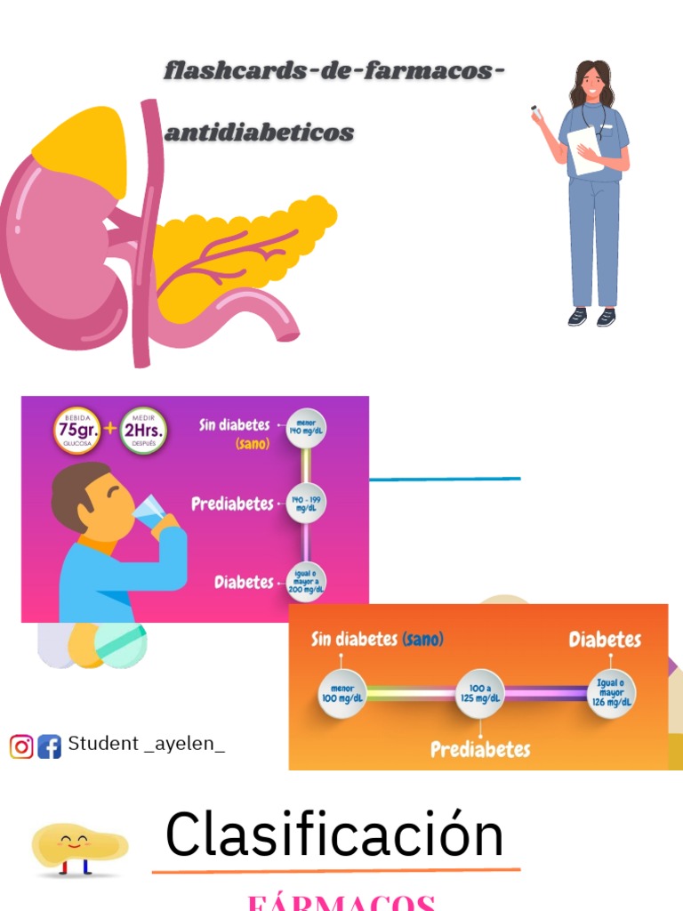 Flashcards FÃ¡Rmacos (Diabetes) 2 | PDF | Salud y bienestar