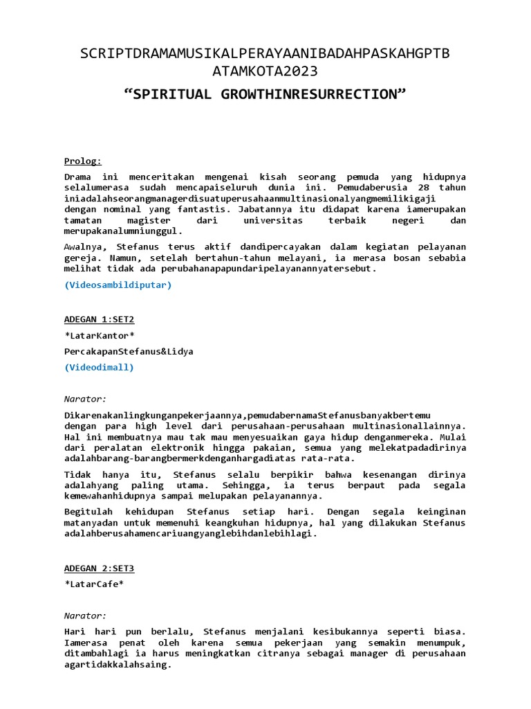 Script Narator | PDF | Seni & Disiplin Bahasa | Seni