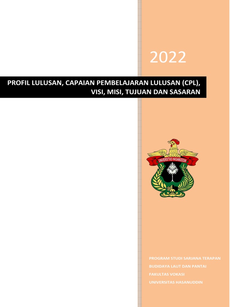 Profil Lulusan, CPL, VMTS PS.D4-BDLP-2021 | PDF