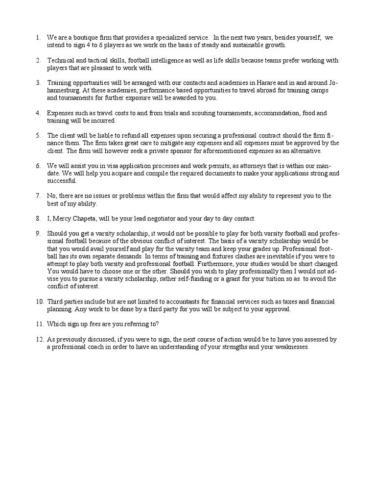 Client Questions | PDF