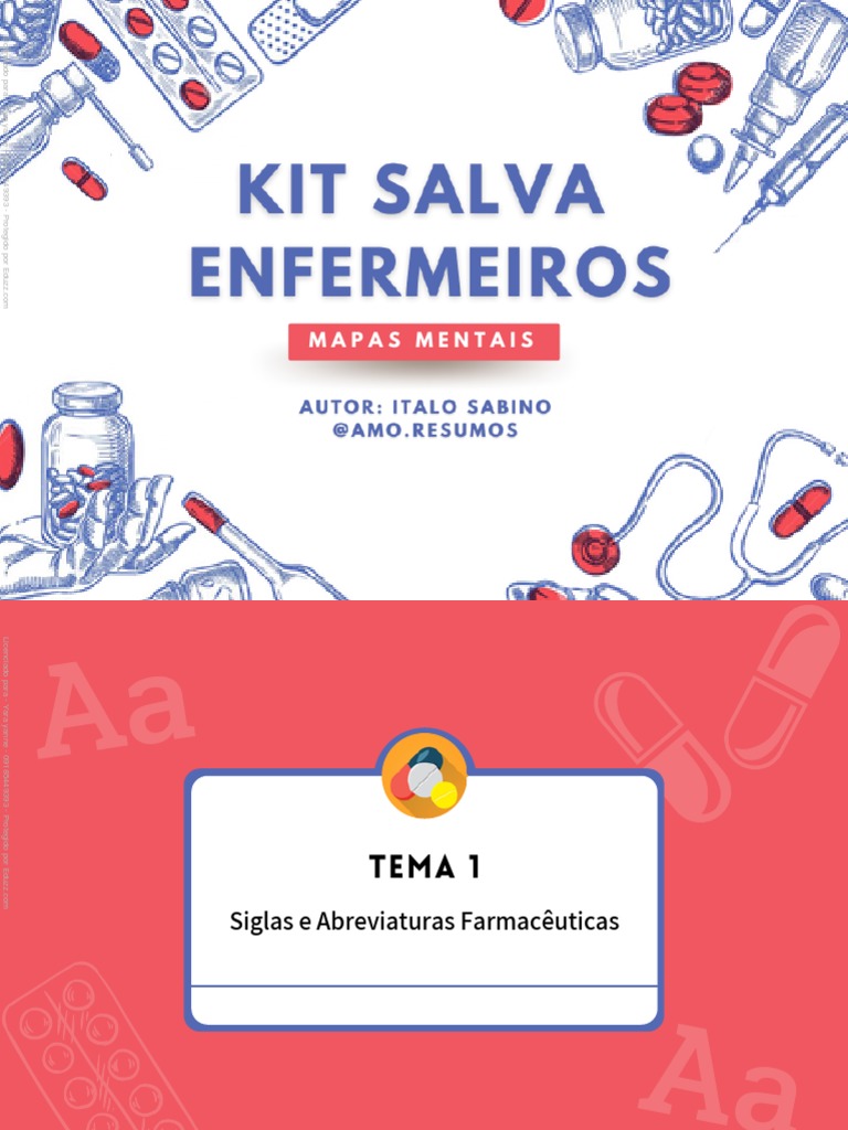 Kit Salva ENFERMAGEM | PDF | Receita médica | Farmacêutico