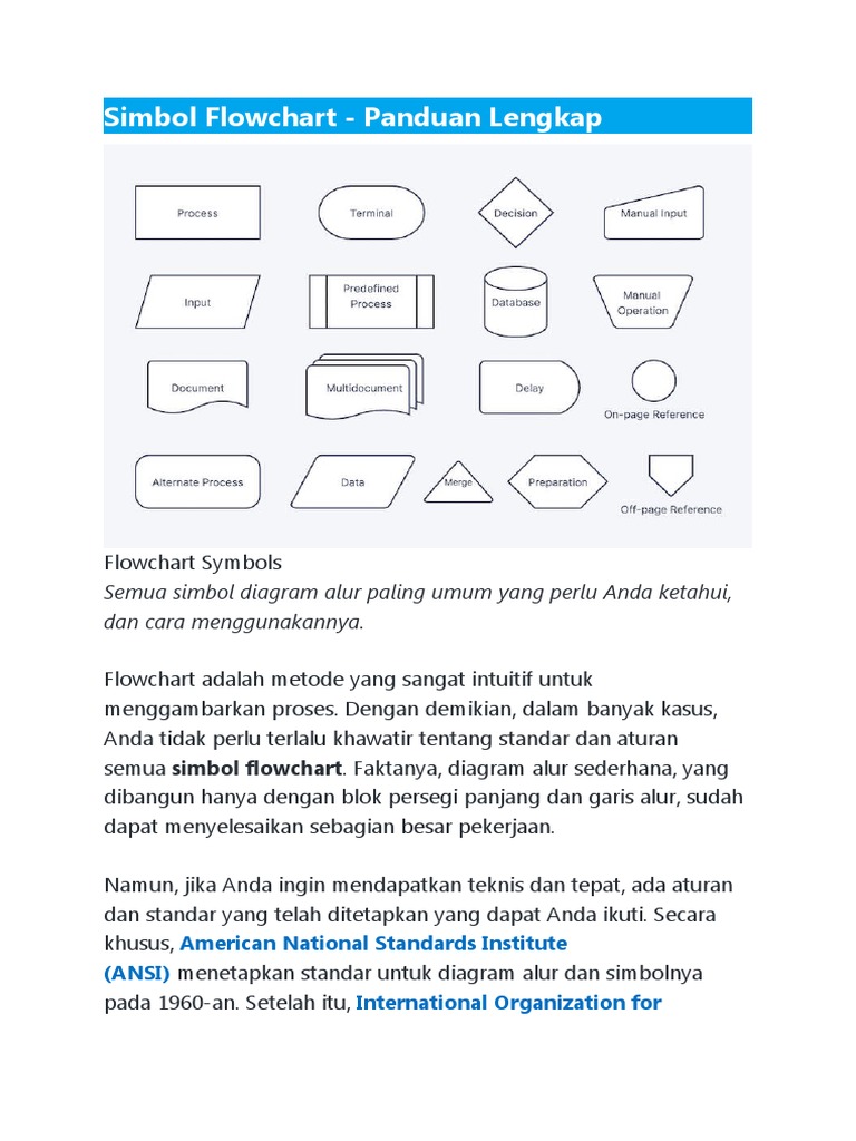 Simbol Flowchart | PDF