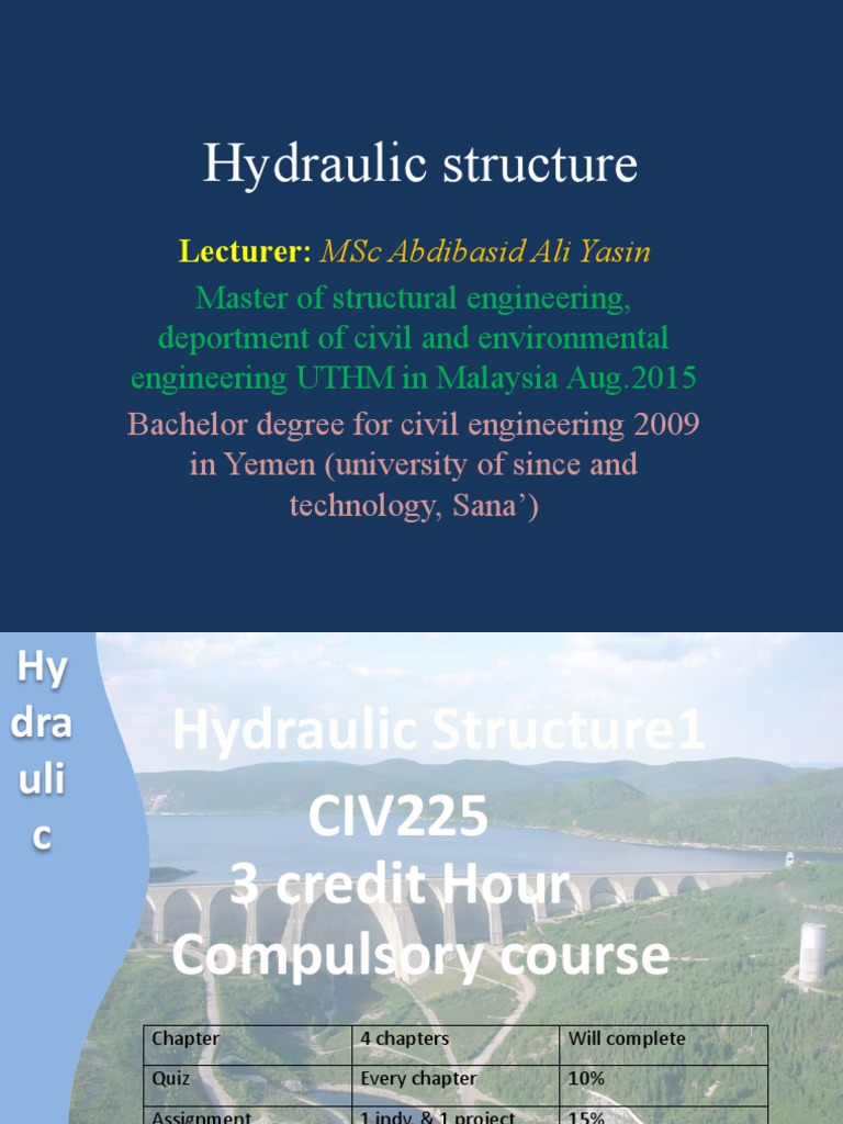 Hydraulic Structure 1 | PDF | Dam | Spillway
