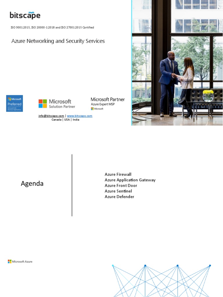 Bitscape Azure Networking And Security Services Pdf Microsoft 9538