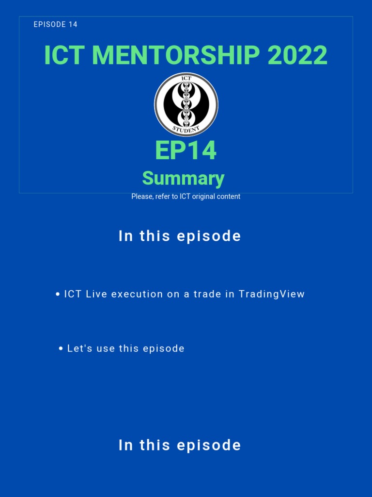 ICT Mentorship EP14 Summary | PDF | Time | Computing