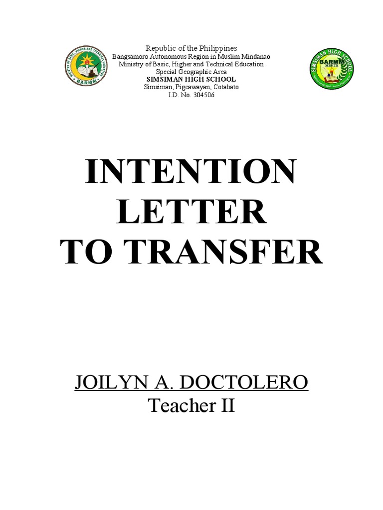 Teacher Transfer Request Letters | PDF