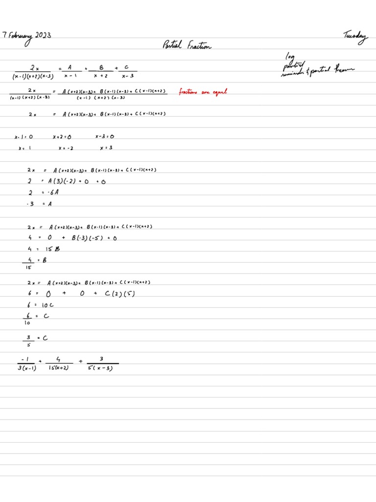 Partial Fractions Pdf 