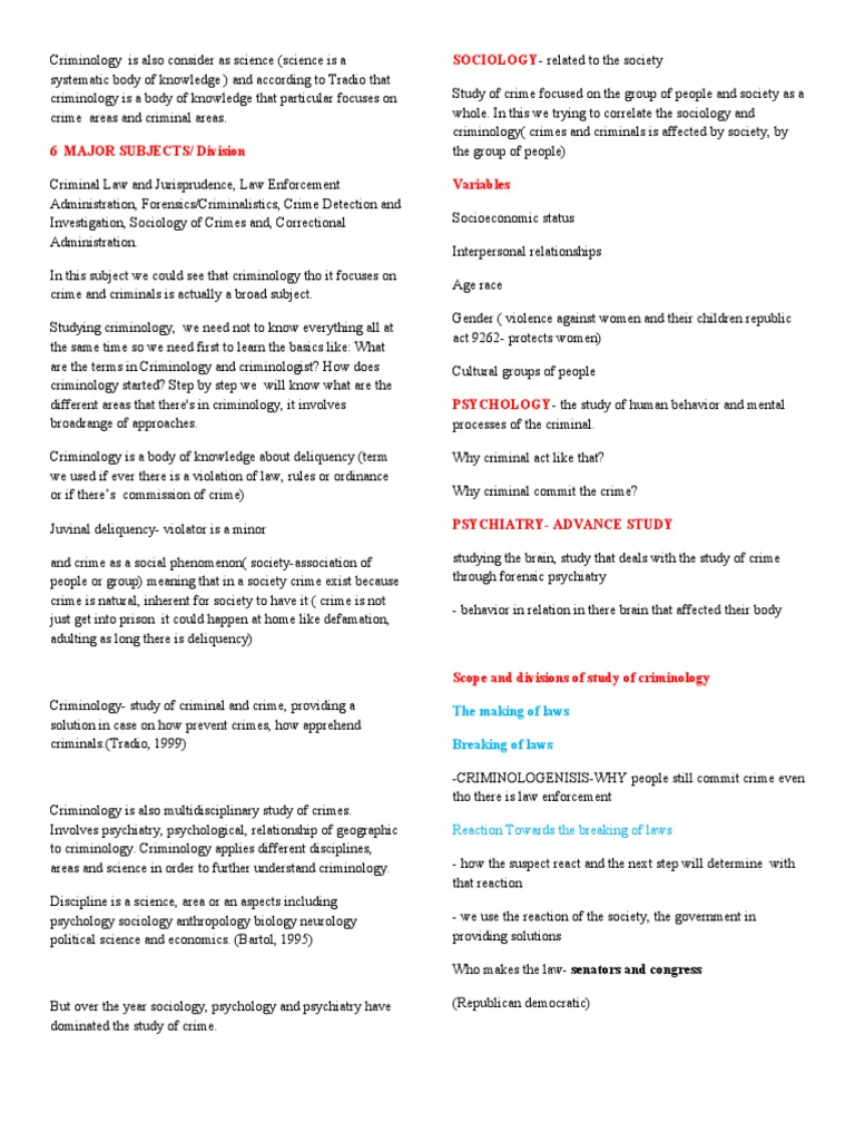Clarin - Intro To Crim | PDF | Criminology | Crimes